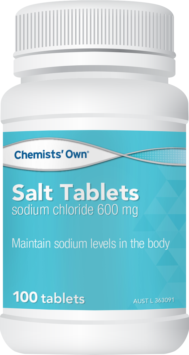 Chemists' Own Salt Tablets 600mg 100 Tablets