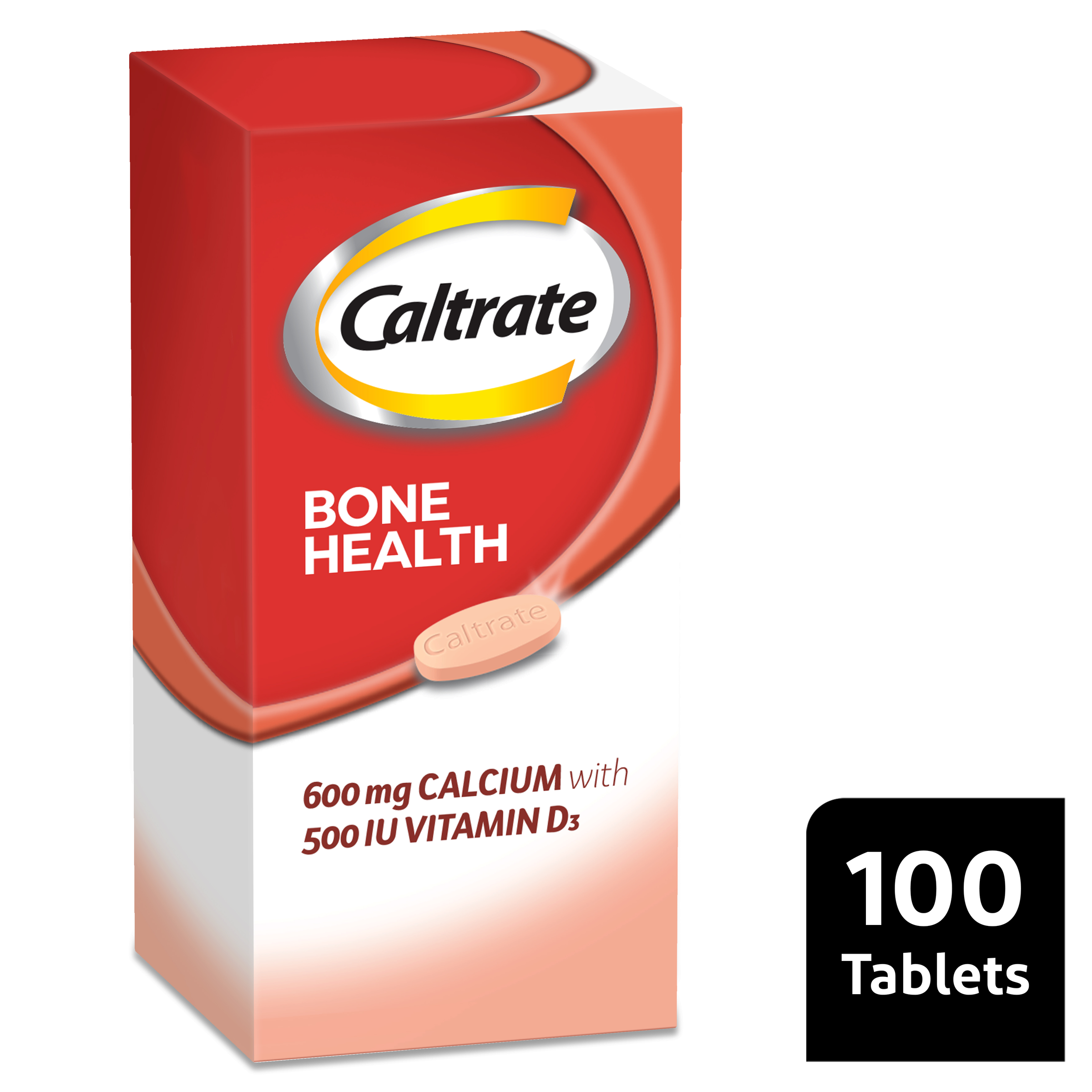 Caltrate 600 mg with 500IU Vitamin D 100 Tablets