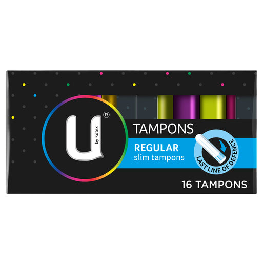 U By Kotex Slim Tampons Regular 16 pack